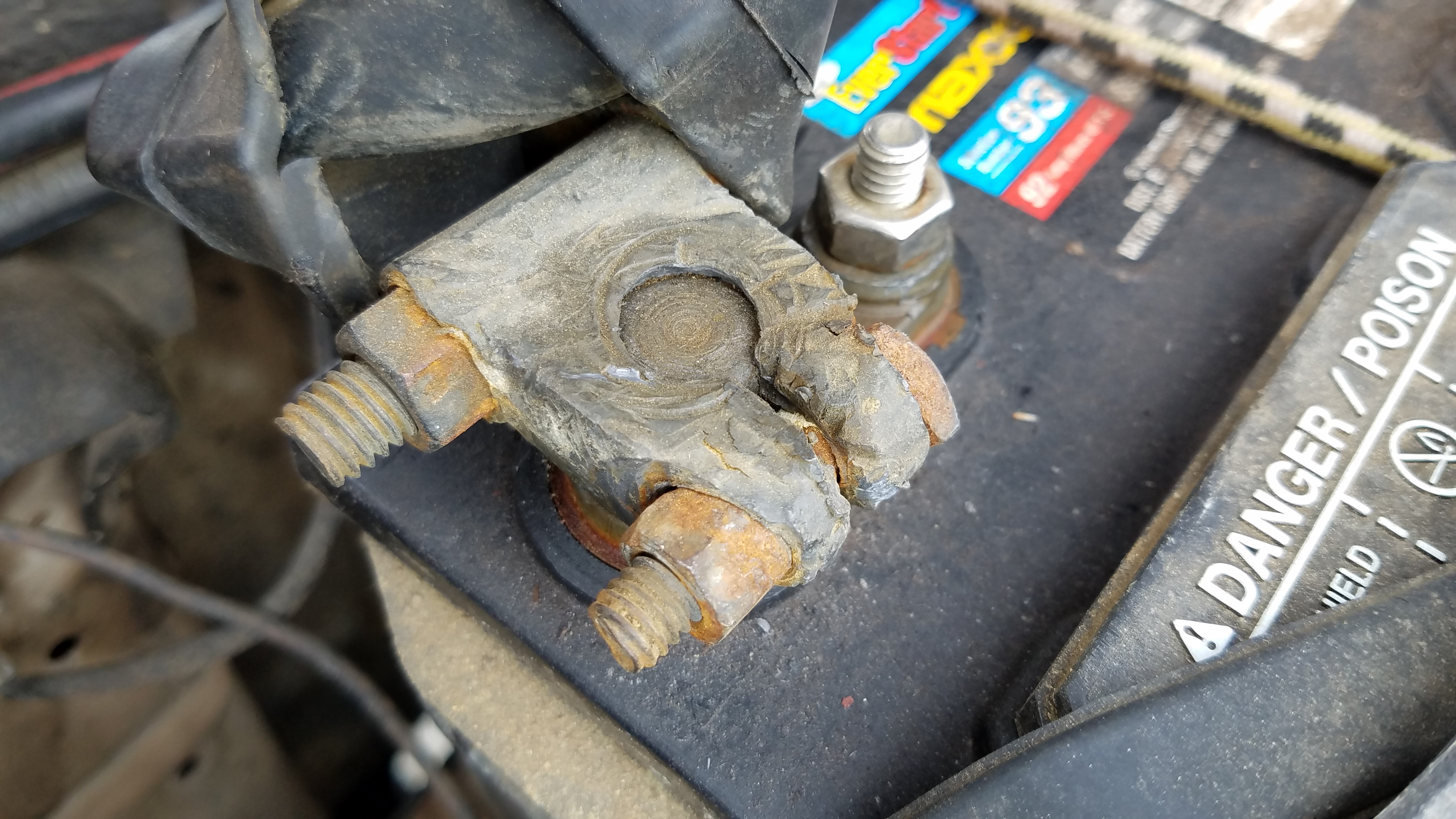 Negative Battery Terminal Stuck